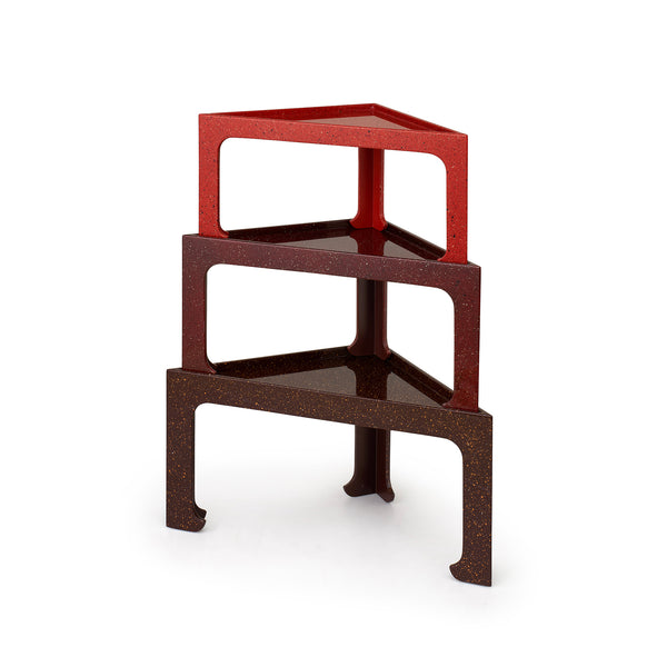 Lacquer Triangular Stacking Tables – KRB